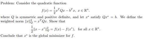 Solved Problem Consider The Quadratic Function Qr 67x Chegg Com