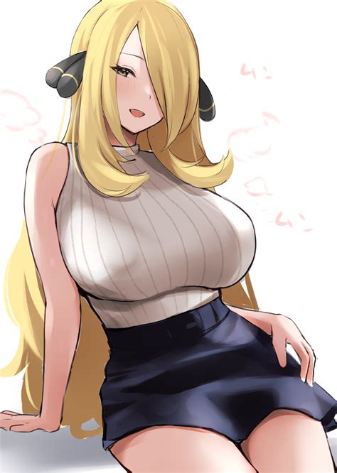 Cynthia Pokemon And 1 More Drawn By Sixteenpo Danbooru