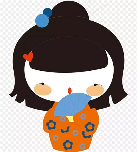 手绘卡通扁平化日本和服女孩png图片素材下载 图片编号qnxdwkbq 免抠素材网