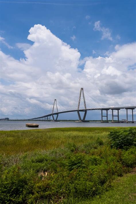 The Arthur Ravenel Jr Bridge In Charleston South Carolina Usa Stock Image Image Of Cooper