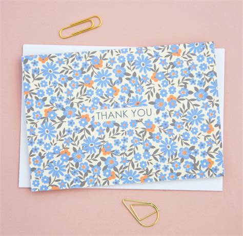 Pack Of Thank You Cards T Set By Elviravvdesigns
