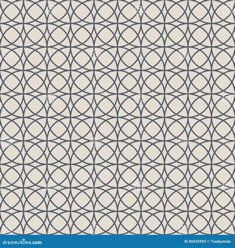 Seamless Intersecting Circles Background Stock Vector Illustration Of Geometric Line 86035905