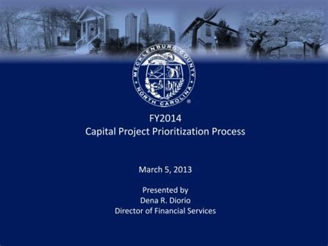 Fy2014 Capital Project Prioritization Process