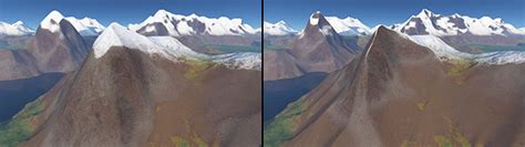 Opengl Procedural Terrain With Ridged Fractal Noise Stack Overflow