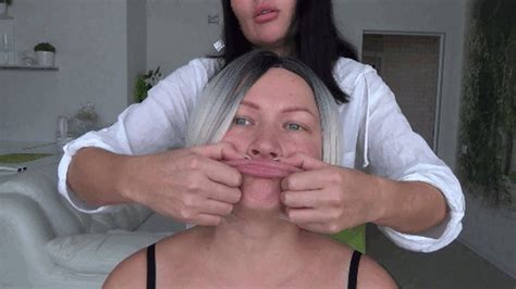 Giving Her Big Fish Lips And Pinching Her Stretchy Face Not An Angel