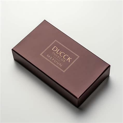 Premium Photo Photo Of Chocolate Box Cuboid Design Artisanal Paper