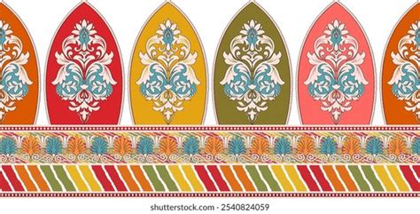 Digital Border Design Multi Color Border Stock Illustration 2540824059