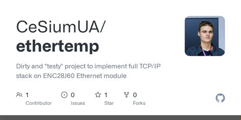 Github Cesiumua Ethertemp Dirty And Testy Project To Implement Full Tcp Ip Stack On