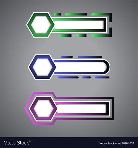 Text Box Frame Set Royalty Free Vector Image VectorStock