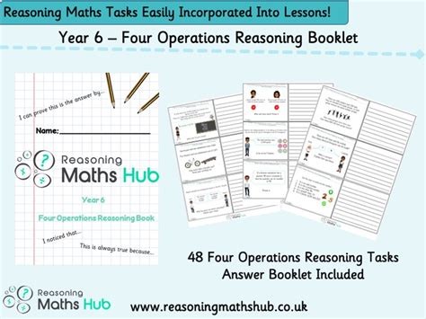 Year 6 Four Operations Reasoning Booklet Teaching Resources