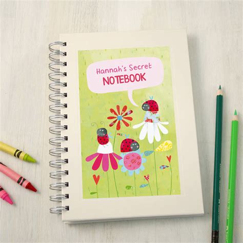 Personalised Girl S Notebook By Made By Ellis Notonthehighstreet Com