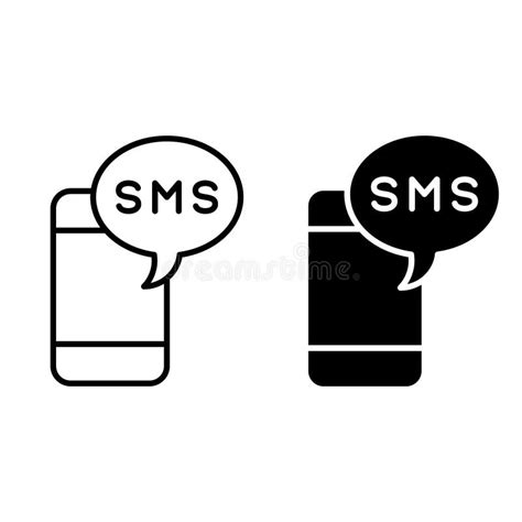 Sms Icon Vector Set Message Illustration Sign Collection Chat Symbol Stock Vector