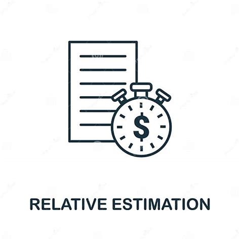 Relative Estimation Icon Simple Element From Agile Method Collection