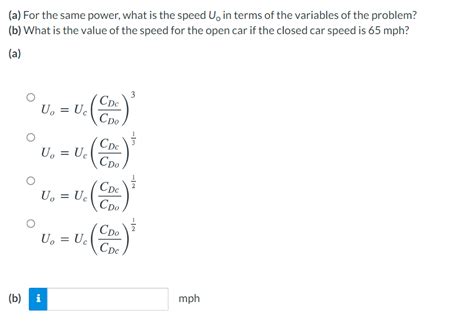 Solved The Aerodynamic Drag On A Car Depends On The “shape”