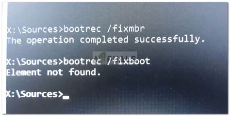 Fix Boorec Fixboot Element Not Found On Windows