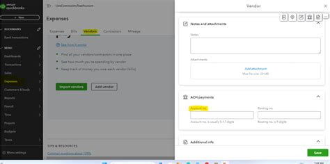 Paying A Vendor Through Ach In Quickbooks Billpay
