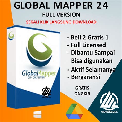 Jual Global Mapper Pro Terbaru Permanen Aktif Selamanya Video Install Windows Full