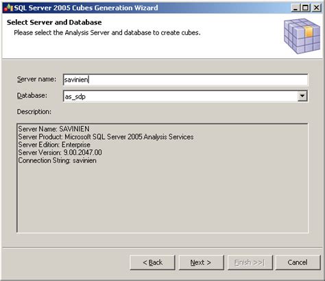 Generating Cubes For Microsoft Sql Server 2005