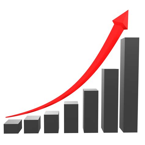 Business Chart With Arrow 20954109 Png