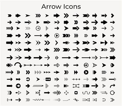Premium Vector Free Vector Arrow Icon Set