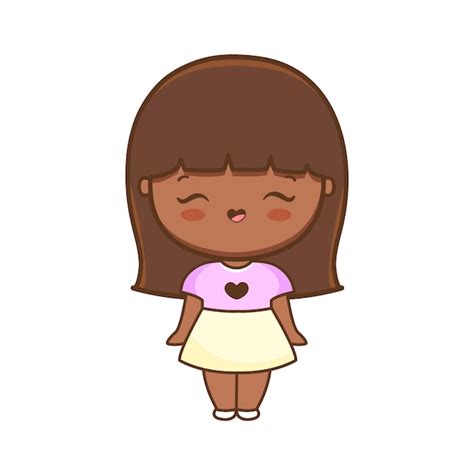 Premium Vector Cartoon Cute Girl Illustration Premium Vector