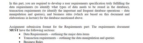 Solved In This Part You Are Required To Develop A User Chegg Com