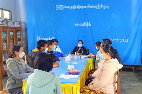 မိုင်းယောင်းမြို့နယ် လူထုအခြေပြုဗဟိုဌာန Community Centre ၌ စာဖတ်ဝိုင်းက