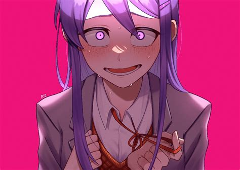 Yuri Doki Doki Literature Club Drawn By R0 Danbooru