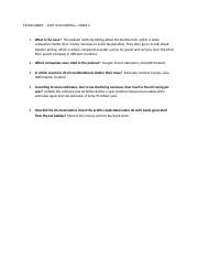 Extra Credit 2 Docx EXTRA CREDIT COST ACCOUNTING EXAM 2 1 What