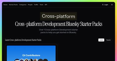 Cross Platform Development Bluesky Starter Packs 1 Lists • Sep 2025