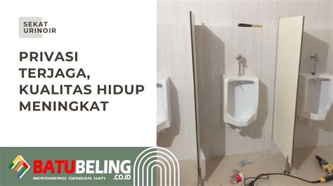Sekat Urinoir Dalam Kamar Mandi Umum Toilet Specialist
