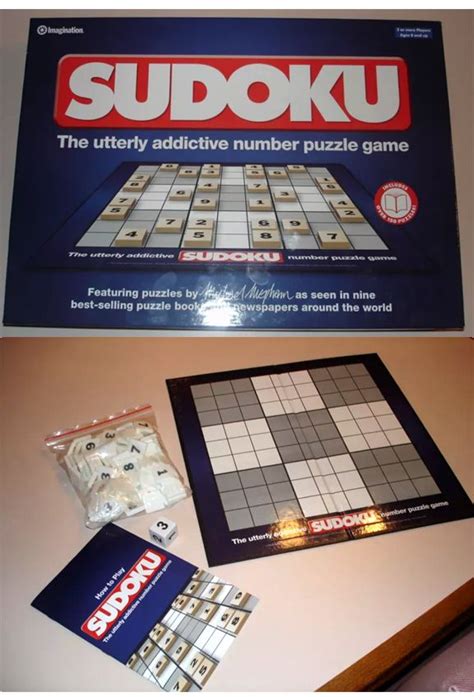 Sudoku Board Game With Numbered Tiles