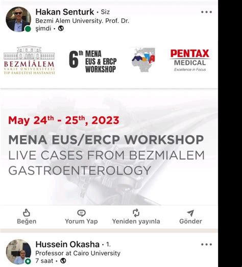 Welcome You All In The 6th Eus Ercp Workshop In Bezmialem Istanbul 24 25 May 2023 Prof Hakan