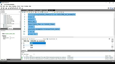 Sql Numeric Function Ceiling How To Get Smallest Integer Value That Is Greater Or Equal To