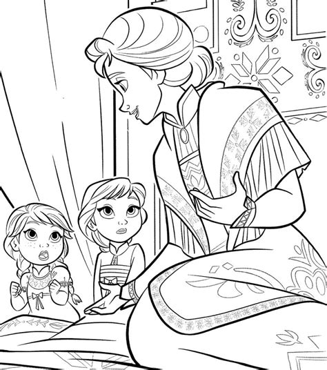 المجمدة تلوين إلسا وآنا Pepelt