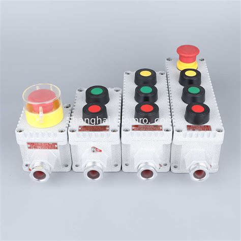 Atex Explosion Proof Control Button Box Aluminum Emergency Stop