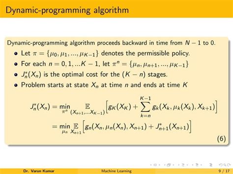Role Of Bellmans Equation In Reinforcement Learning Ppt