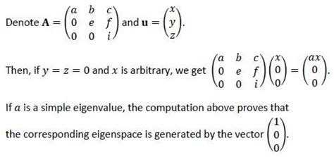 How Do You Calculate The Eigenvectors Of A Triangular Matrix