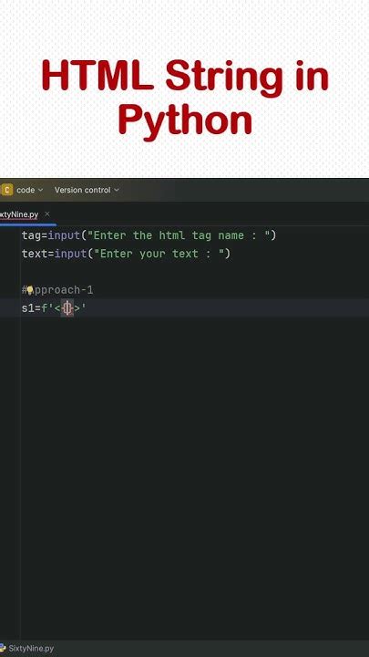 Html String In Python Short Coding Shorts Shortvideo Youtubeshorts Youtube Programming
