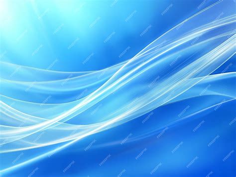Blue Background With Soft Lines And Gradients Creating A Subtle Flowing