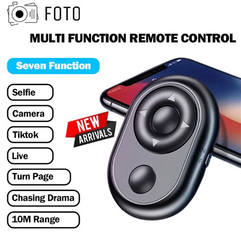 Bluetooth Shutter Selfie Remote Control Wireless Phone Controller Alat Kawalan Ambil Gambar