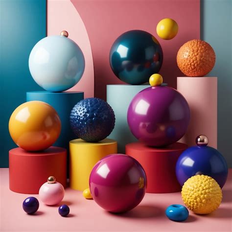 3d Inflated Effect Elements Collection For Modern Designs Premium Ai