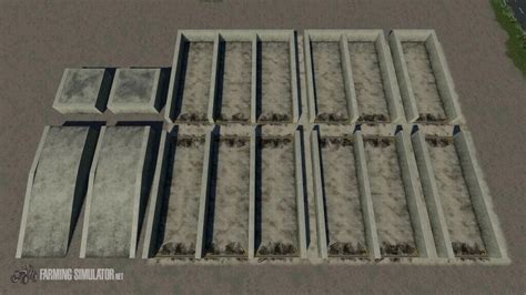 Bunker Silo Set V FS Objects