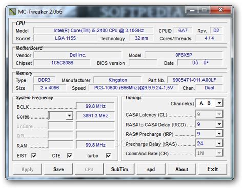 Download CPU Tweaker 1 5 2 0 Beta 20 Free Downloads