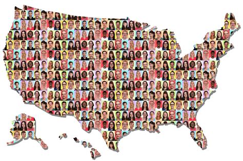 Premium Photo Usa Us America United States Map Multicultural Group Of