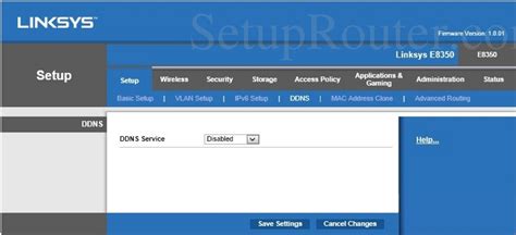Linksys E Screenshot Ddns