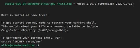 how to install rust programming language on ubuntu 22 04
