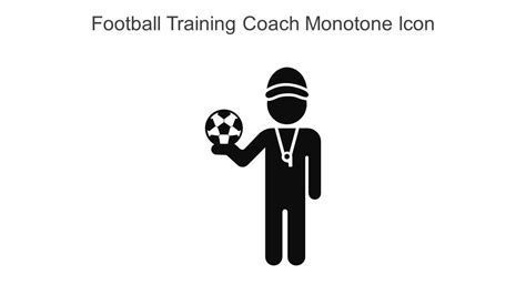 Football Training Coach Monotone Icon In Powerpoint Pptx Png And Editable Eps Format Ppt
