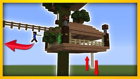 Minecraft How To Build A Commandblock Tree House Youtube