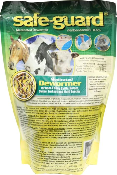 Merck Safe Guard Multi Species Medicated Dewormer Pellets 42 Off